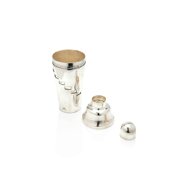 Napier Cocktail Shaker with Recipe Chart - Mantiques Modern