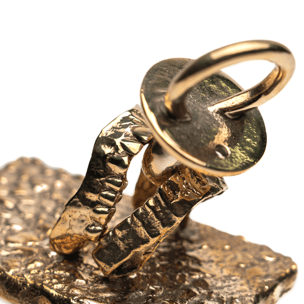 Bronze Pacifier/Dentures Sculpture - Mantiques Modern