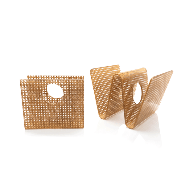 Christian Dior Wicker Magazine Racks - Mantiques Modern