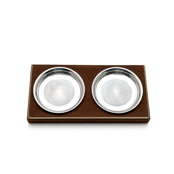 Hermes Coasters, Engine-Turned - Mantiques Modern