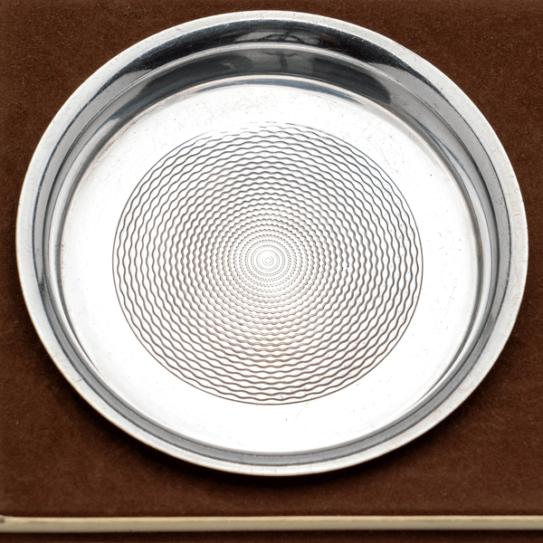 Hermes Coasters, Engine-Turned - Mantiques Modern